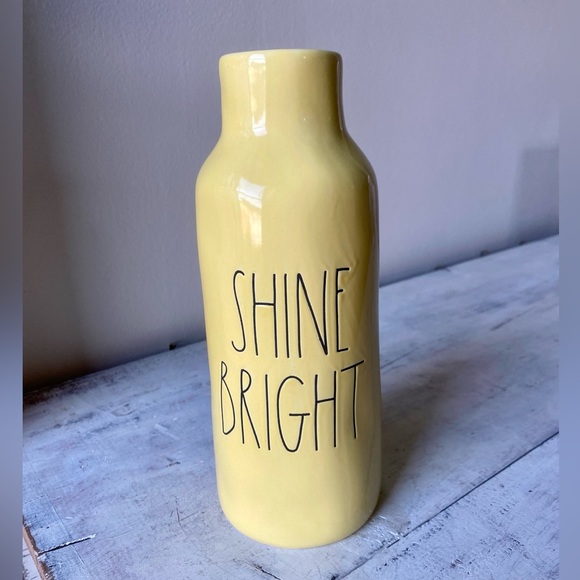 Rae Dunn | Accents | Rae Dunn Yellow Shine Bright Vase | Poshmark